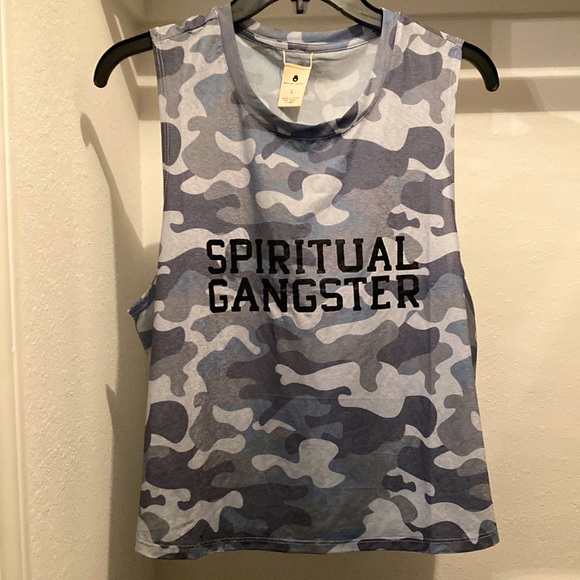 Spiritual Gangster | Tops | Spiritual Gangster Camo Crop Tank | Poshmark